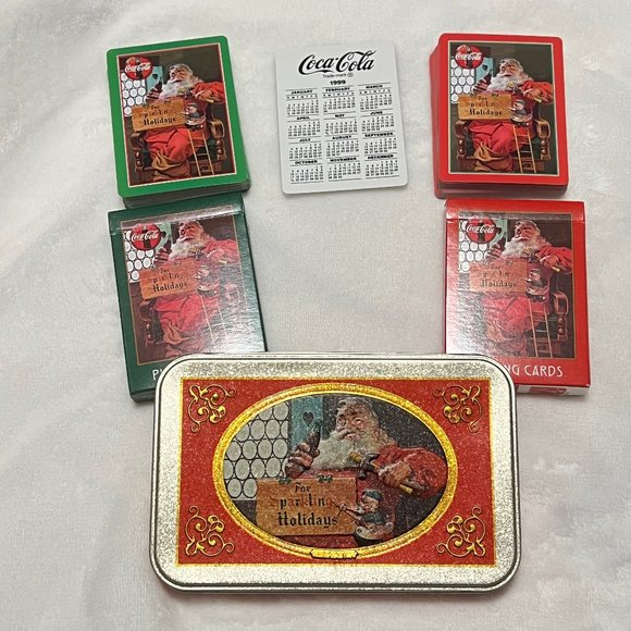 Coca Cola | Games | Cocacola Christmas Nostalgia Playing Cards Two ...
